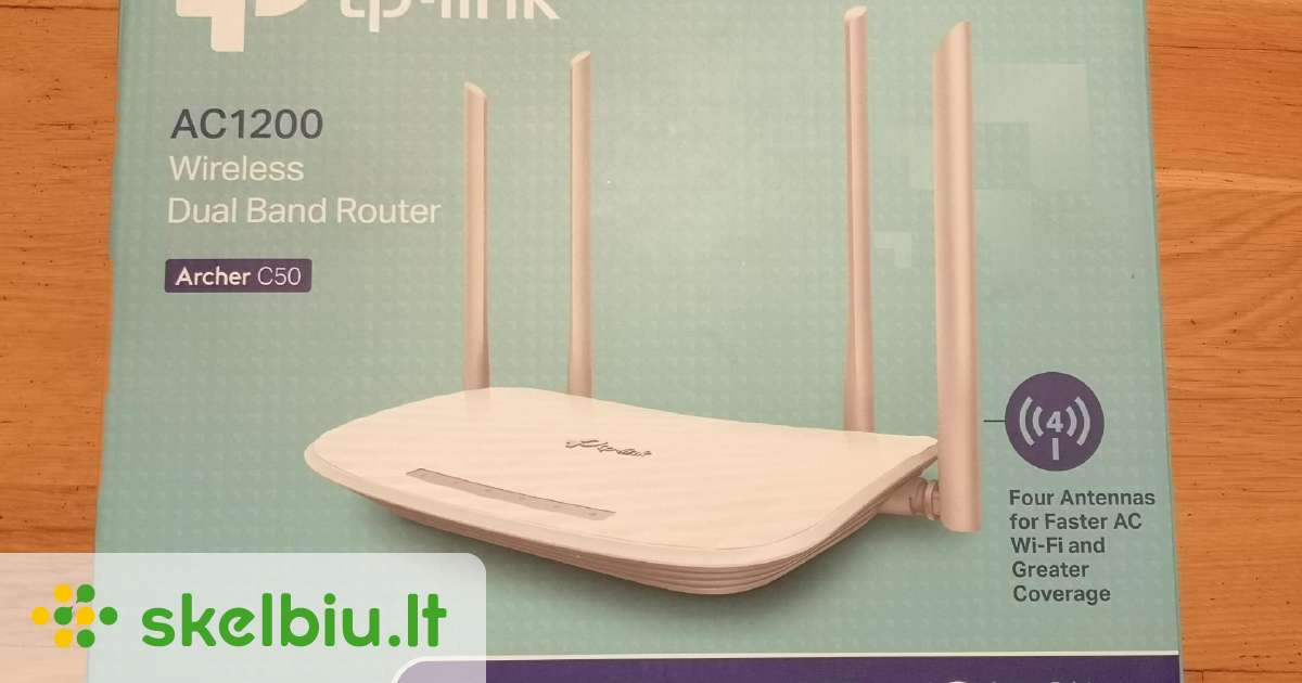 Tp-link Ac1200 Wireless Dual Band Router - Skelbiu.lt