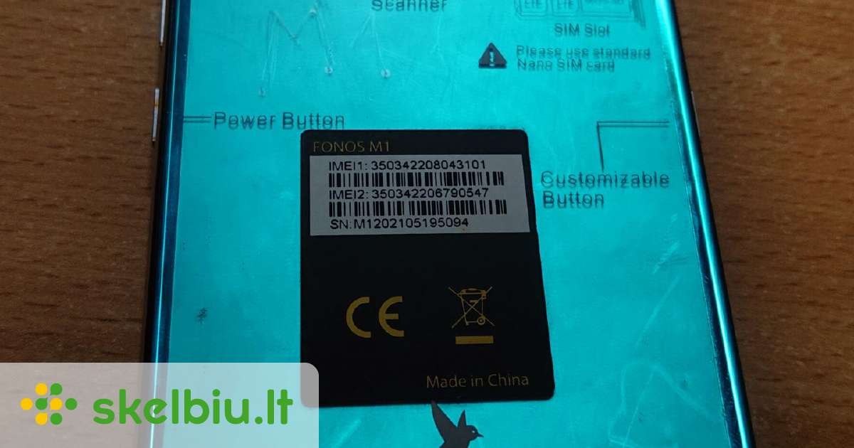 Mobilus telefonas Fonos M1 - Skelbiu.lt