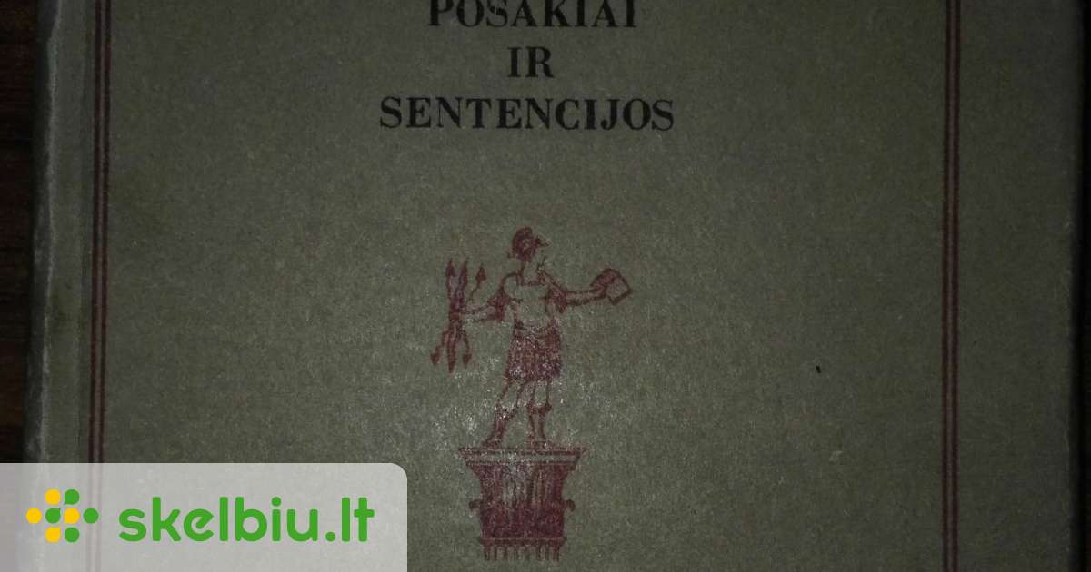 Lotyniški Posakiai Ir Sentencijos - Skelbiu.lt