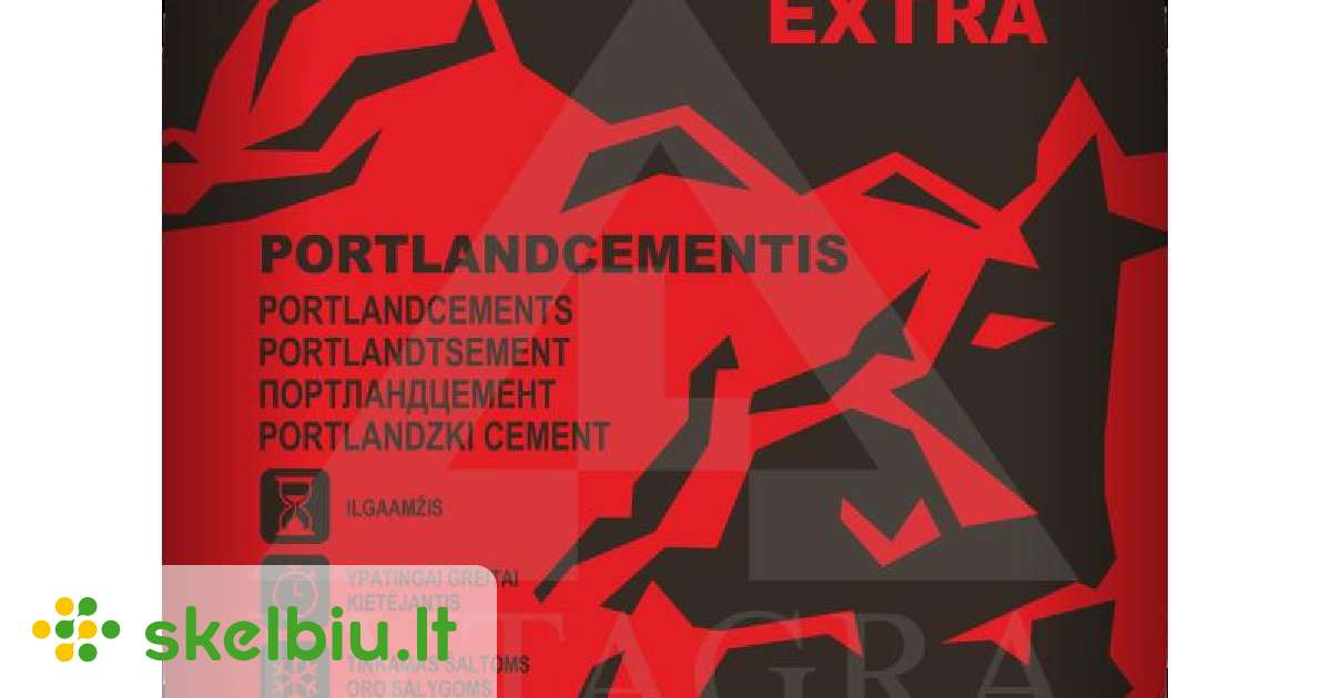 Cementas Portlandcementis Cem I 42,5n gera kaina - Skelbiu.lt