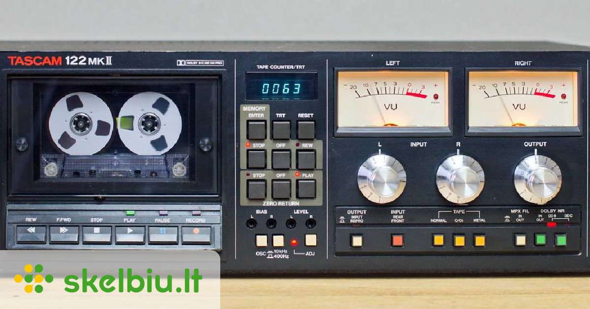 Kasetine deka Tascam 122 Mk II Tascam 122 Mk III - Skelbiu.lt