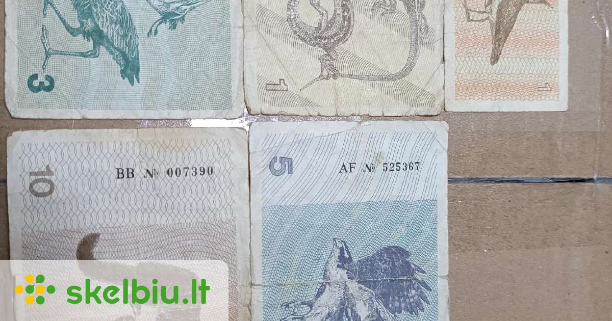 1991 m. Lietuvos talonų banknotai - Skelbiu.lt