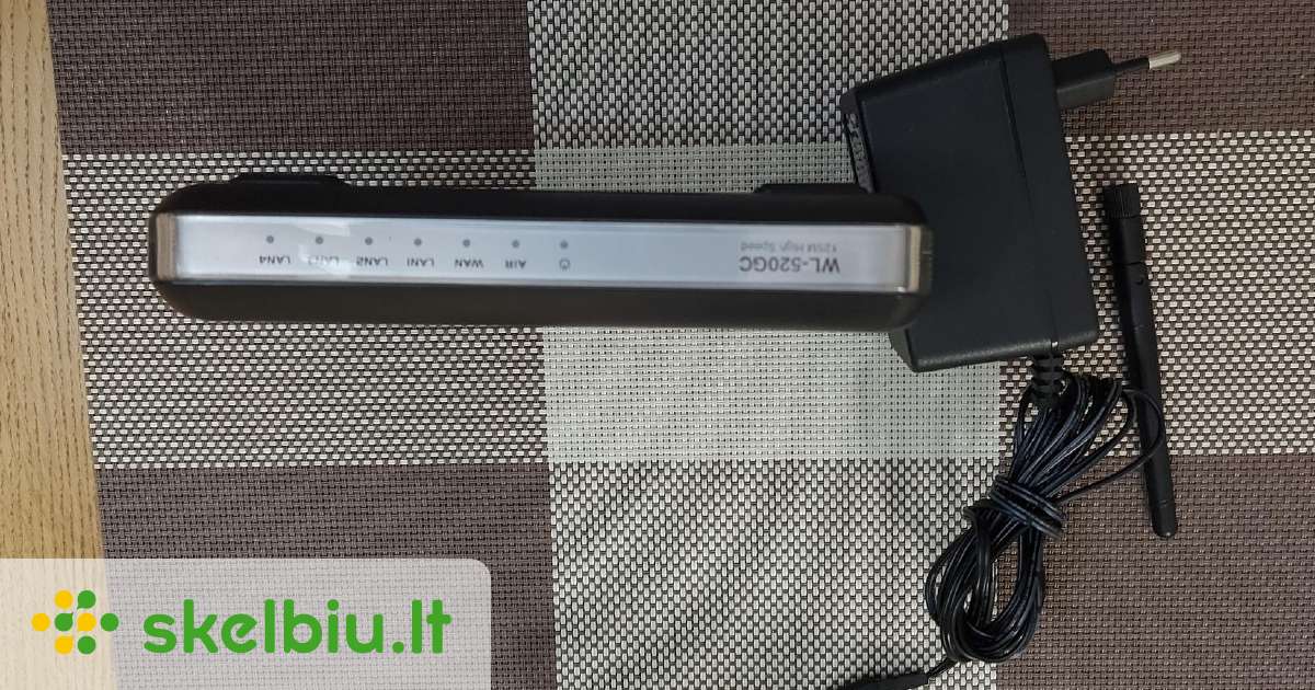 WiFi routeris Wl-520gc. - Skelbiu.lt