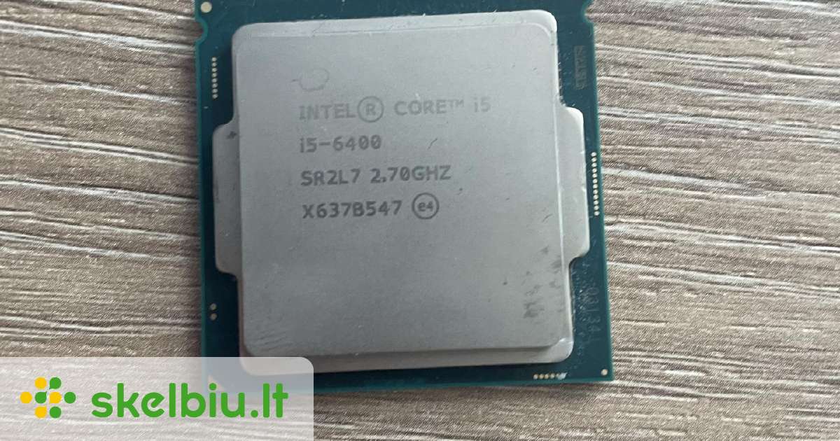Intel Core i5 6400 Socket 1151 Procesorius - Skelbiu.lt