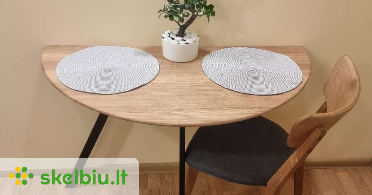 Ąžuolinis šoninis stalas - Skelbiu.lt