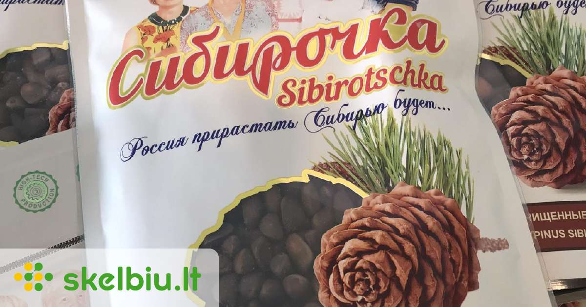 Kedro riešutai negliaudyti (su kevalu) sufasuoti - Skelbiu.lt