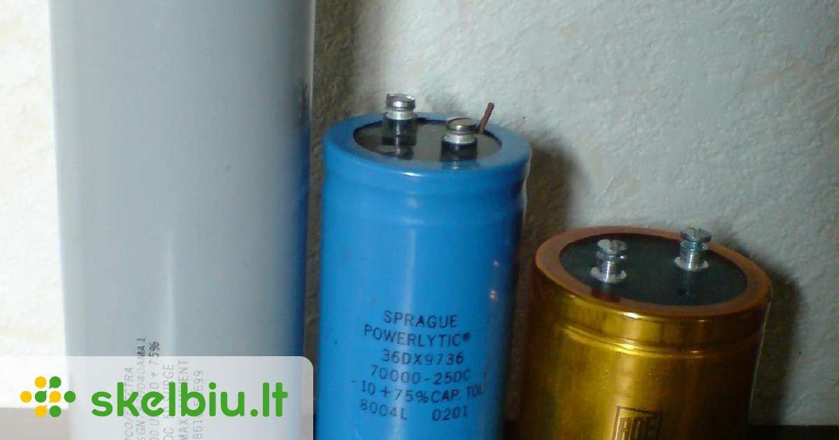 Dideles talpos kondensatoriai - Skelbiu.lt