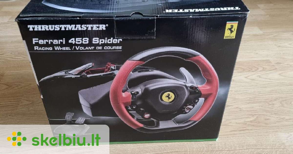 Žaidimų vairas Thrustmaster Ferrari 458 Spider - Skelbiu.lt