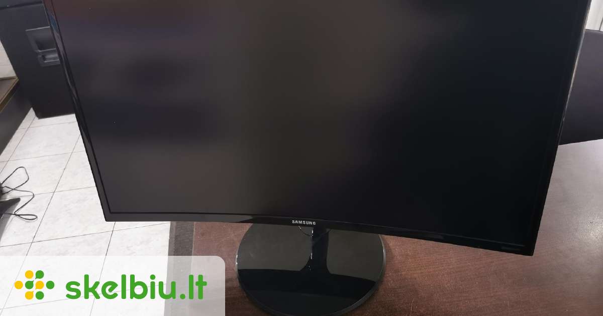 27" lenktas Samsung C27f390fhr Full HD 24 mėn. gar - Skelbiu.lt