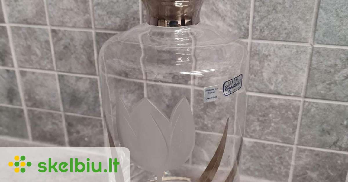 Krištolinis grafinas Bohemia crystales - Skelbiu.lt