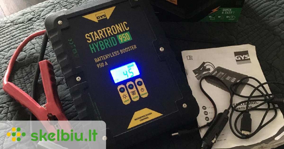 Booster Autonome Voiture Démarreur Sans Batterie GYS Startronic 800 ...
