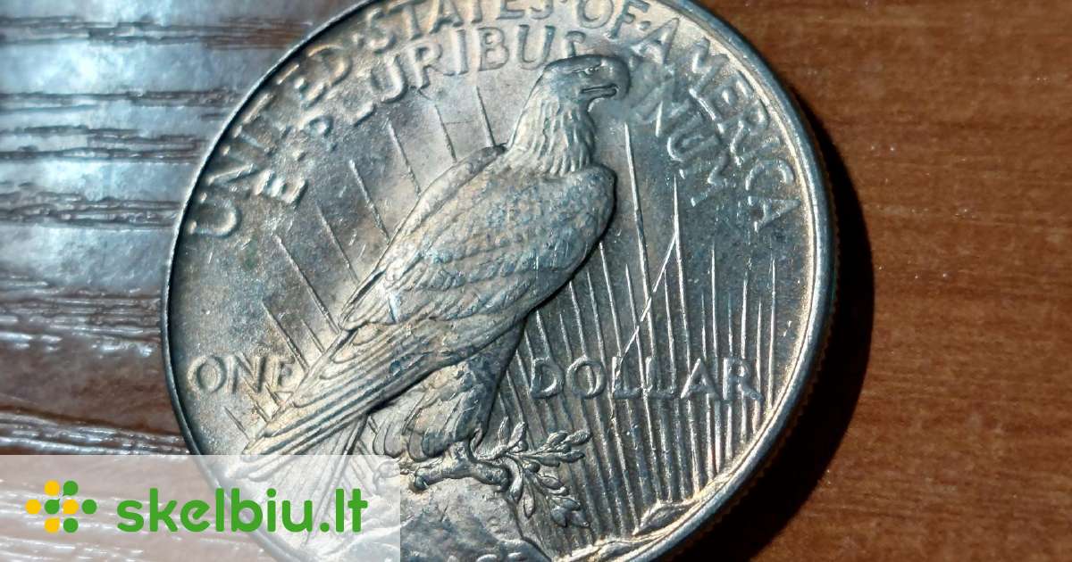 JAV 1 doleris 1922 sidabras - Skelbiu.lt