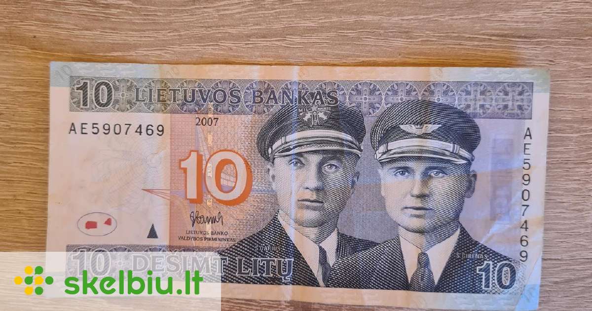 10 litų banknotas - Skelbiu.lt