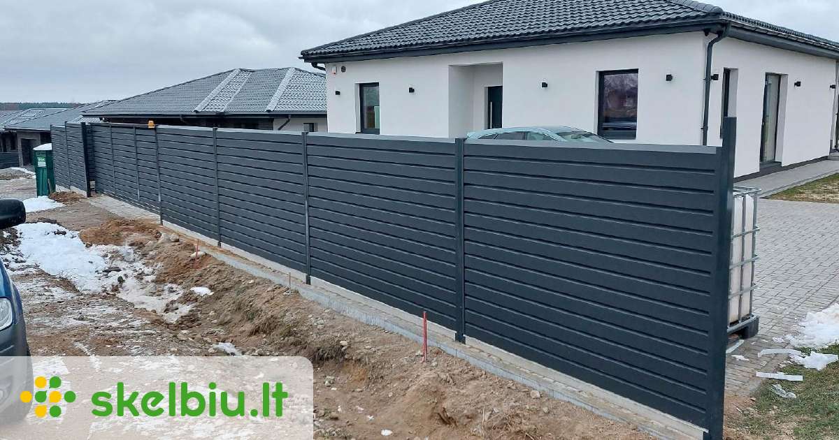 Rombo tipo skardinių tvorų gamyba ir montavimas - Skelbiu.lt