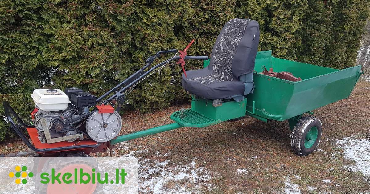 Priekaba motoblokui, žoliapjovei traktoriukui - Skelbiu.lt