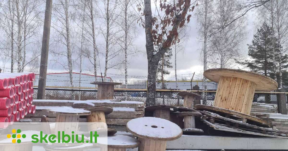 Mediniai kabelių būgnai (ritės) - Skelbiu.lt