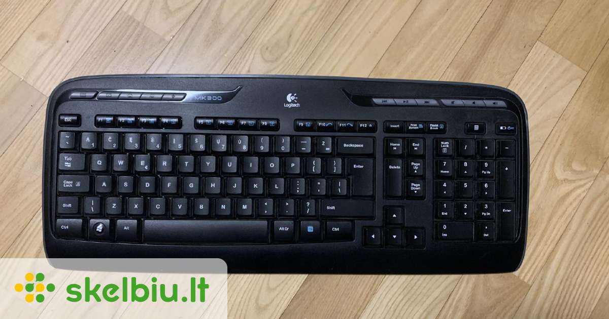 Logitech Mk 300 belaidė klaviatūra su pelyte - Skelbiu.lt