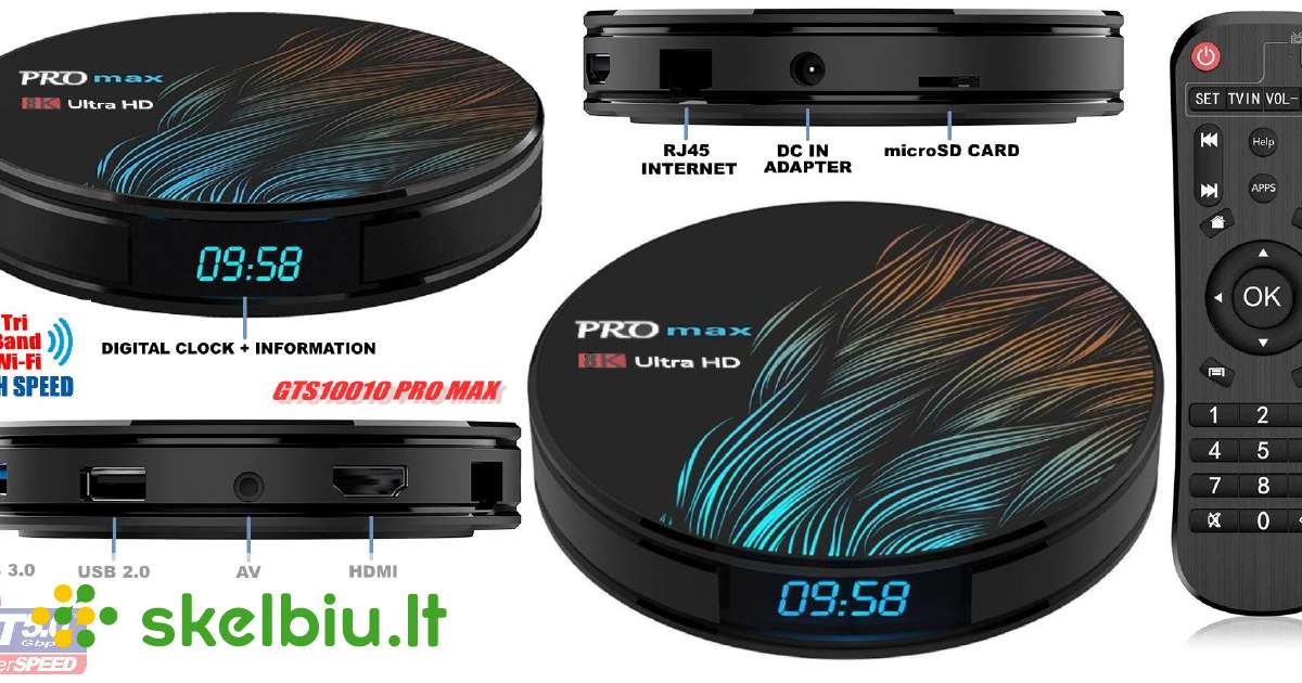 8k Pro Max Tvbox+1000 Google TV Programu Nemokamai - Skelbiu.lt