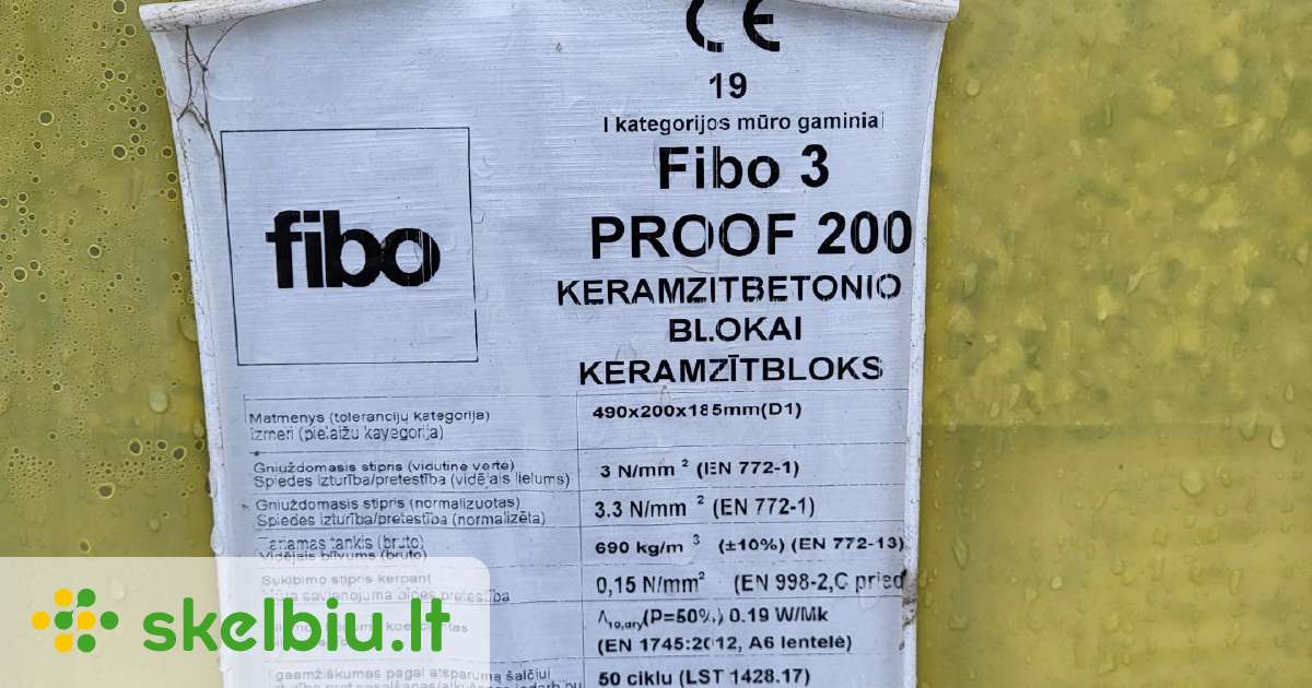 Parduodu ,Fibo 3 Proof 200, 150 Blokeliai - Skelbiu.lt
