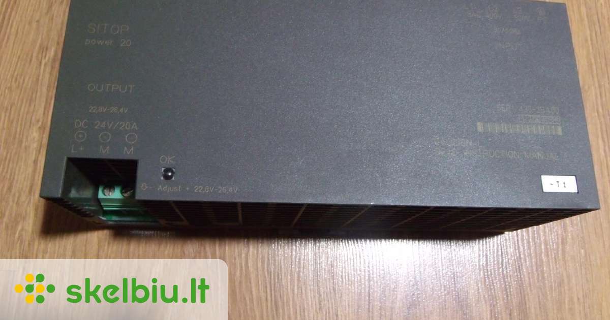 Maitinimo šaltinis Siemens Sitop power 20 - Skelbiu.lt