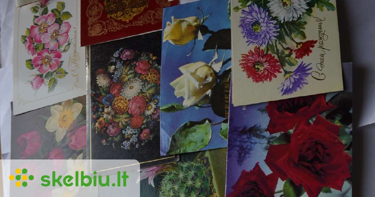 Sveikinimu atvirutes 130 vnt. - Skelbiu.lt