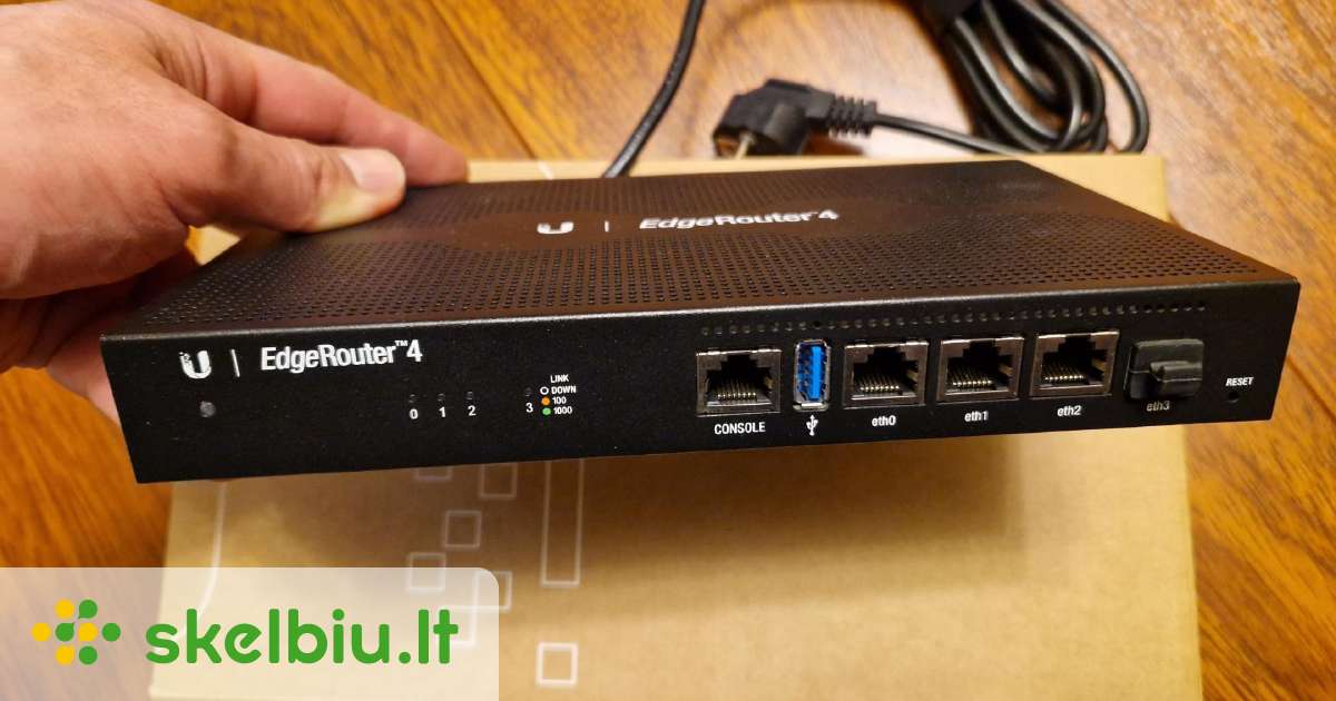 Kaip naujas - Ubiquiti Edgerouter 4 (er-4) - Skelbiu.lt