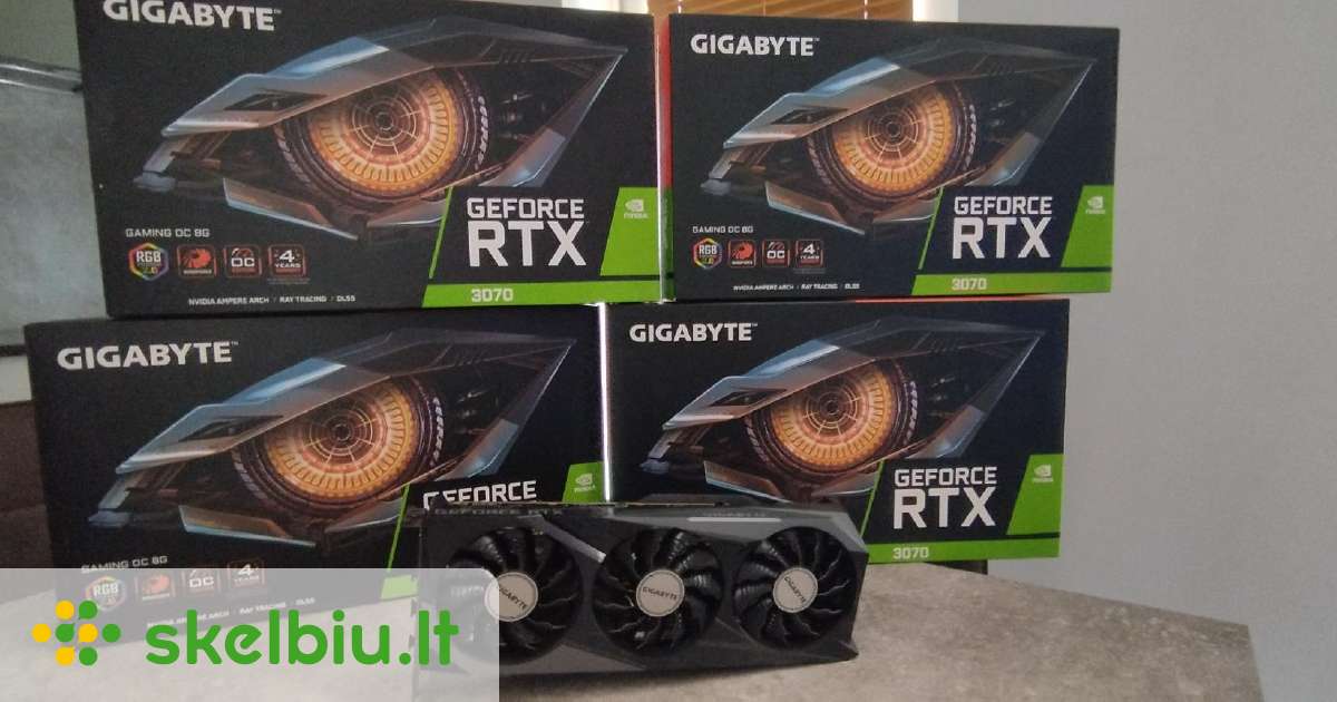 Rtx 3070 Rgb fusion kaip nauja, tvarkinga ispardav - Skelbiu.lt