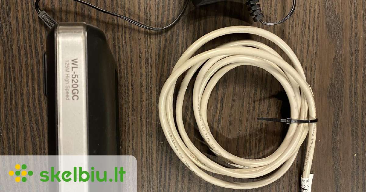 Wireless Routeris Asus Wl-520gc - Skelbiu.lt