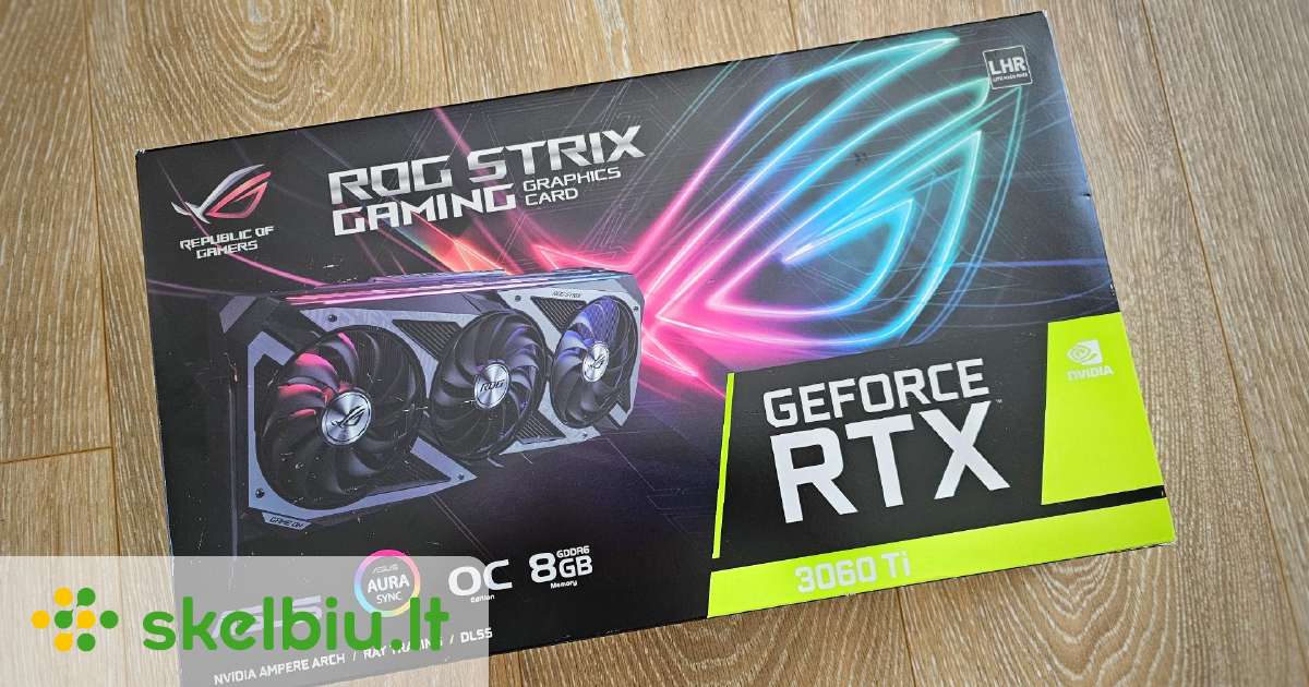 Asus Rog Strix 3060 Ti Oc Edition - Skelbiu.lt