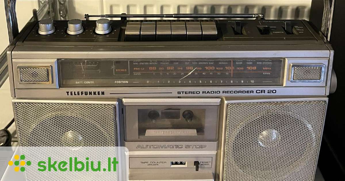 Telefunken cr-20 / magnetolos - Skelbiu.lt