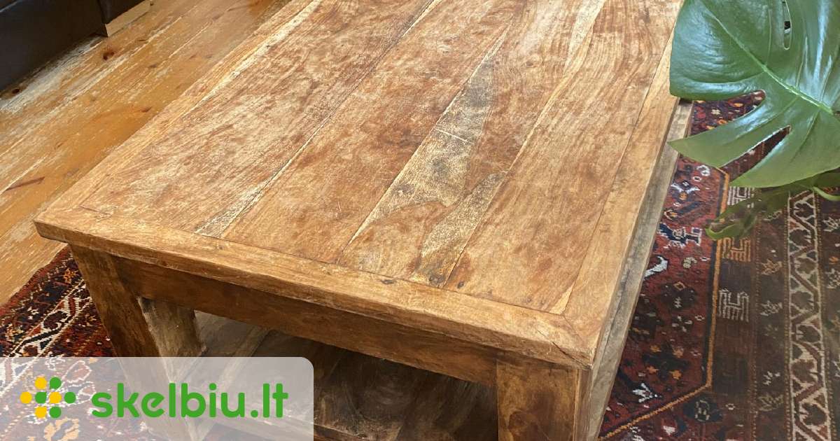 Tvirtas medžio masyvo stalas - Skelbiu.lt