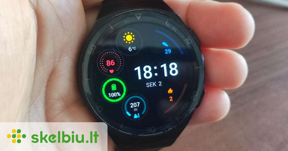 Išmanusis laikrodis Huawei Watch Gt 2e (hct-b19) - Skelbiu.lt