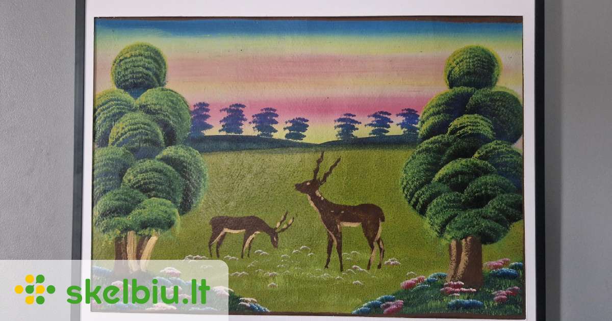 Lietuvių liaudies menas Tapyba paveikslas - Skelbiu.lt