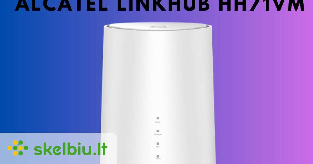 4G+ modemas Alcatel Linkhub Hh71vm + neriboti GB - Skelbiu.lt