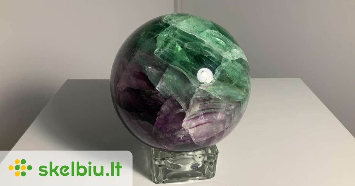 Didelis Fluorito Rutulys, mineralas, kristalas - Skelbiu.lt