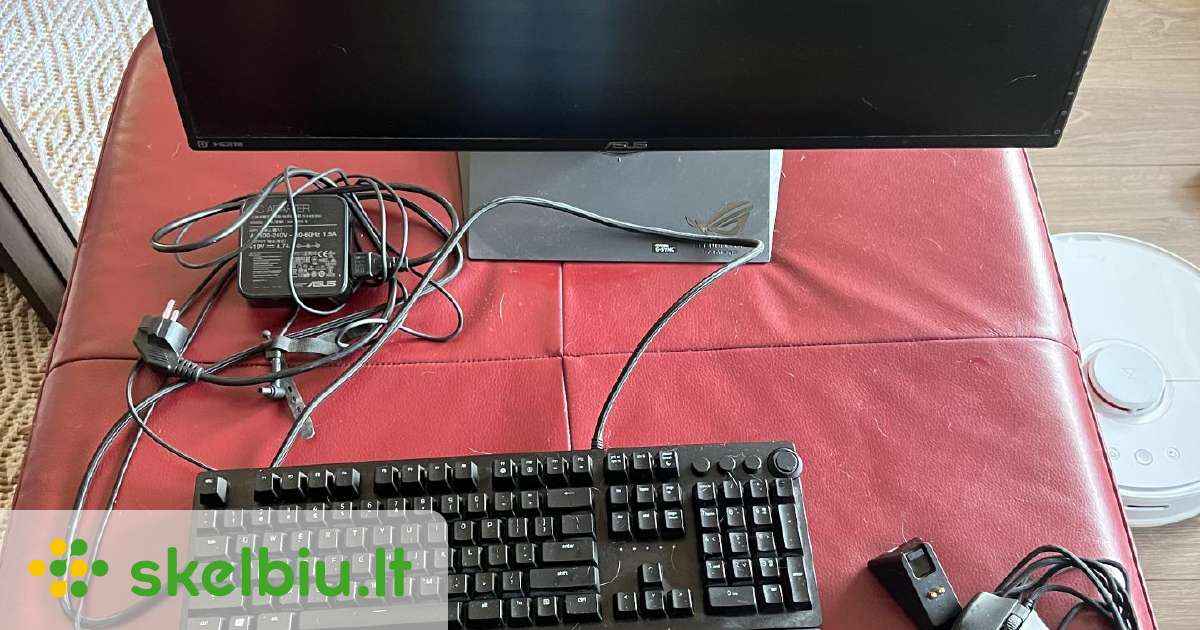 Razer priedai ir asus Rog 2k 165hz monitorius - Skelbiu.lt