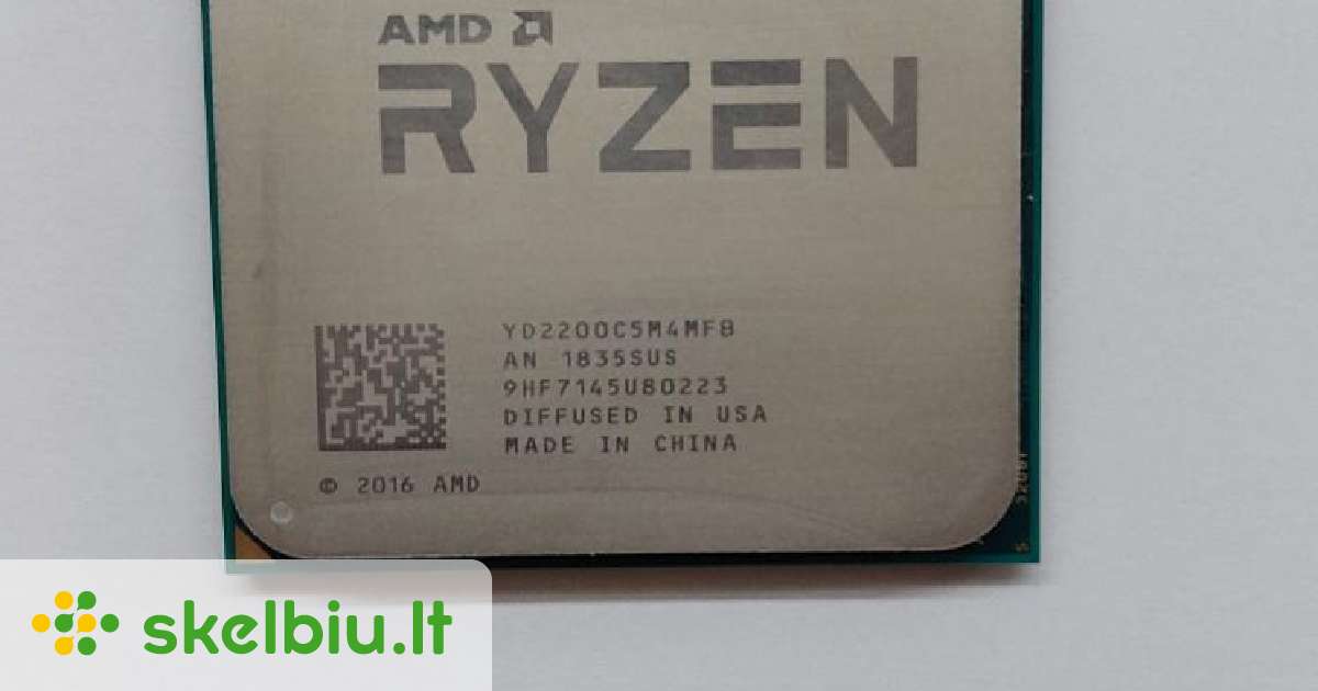 Procesorius Amd Ryzen 3 2200g - Skelbiu.lt