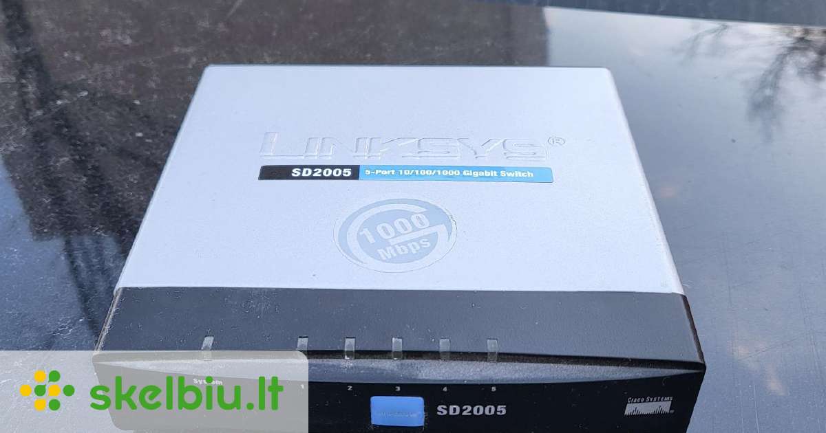Linksys Sd2005 5-port switch - Skelbiu.lt