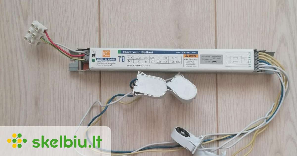 Elektroninis paleidiklis droselis T8 2x18w - Skelbiu.lt