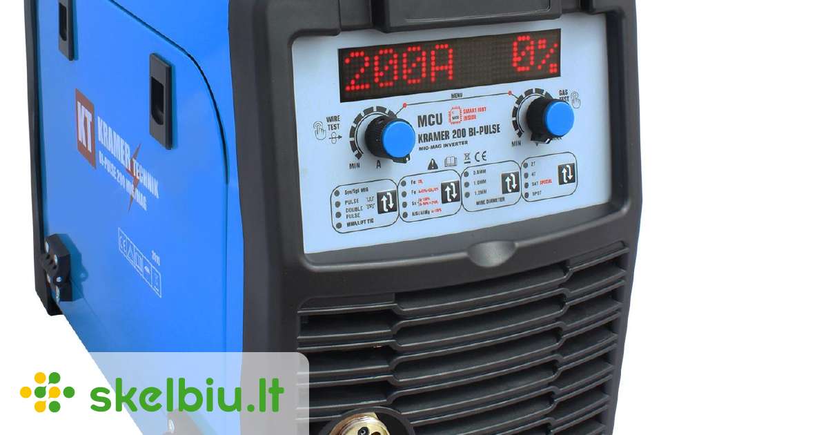Suvirinimo aparatas Kramer 200 Bi-pulse - Skelbiu.lt