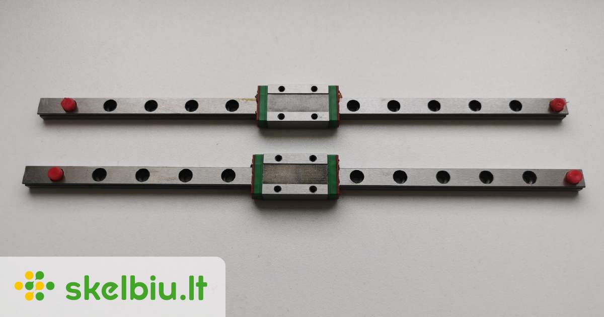 Mgn7h linijiniai bėgiai su vežimėliais 260mm - Skelbiu.lt