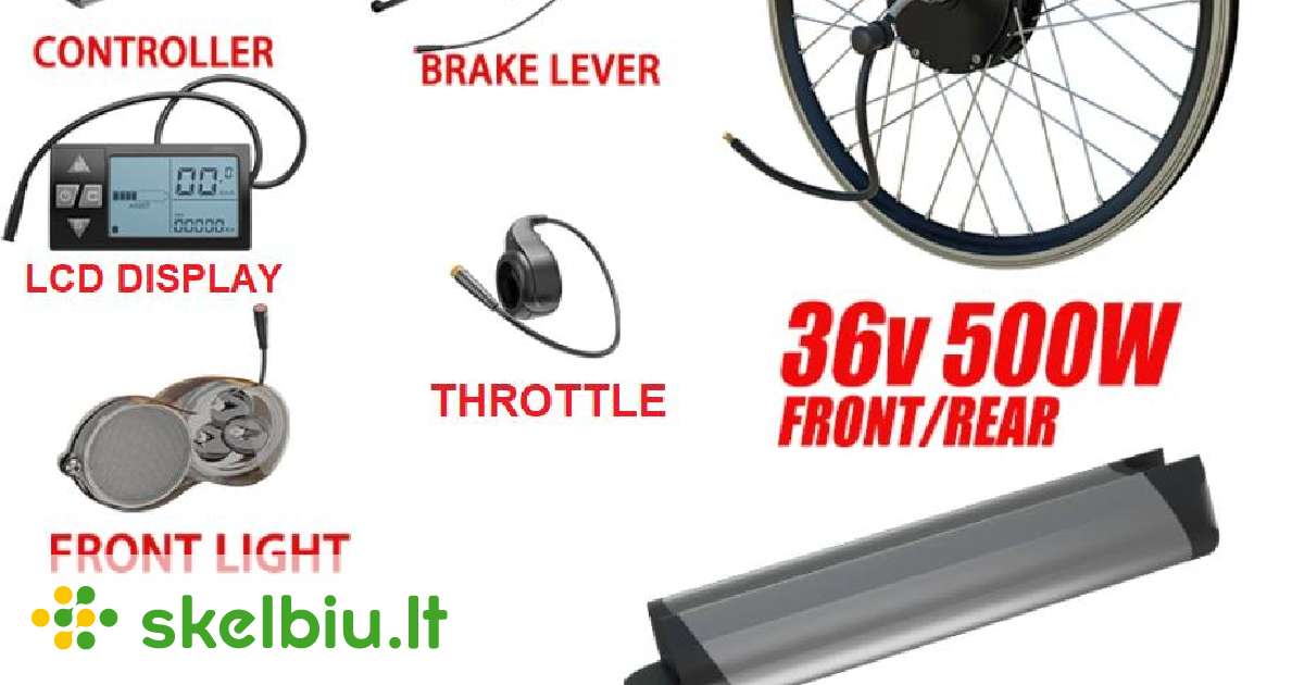 Dviračio elektrifikavimo komplektas - Skelbiu.lt