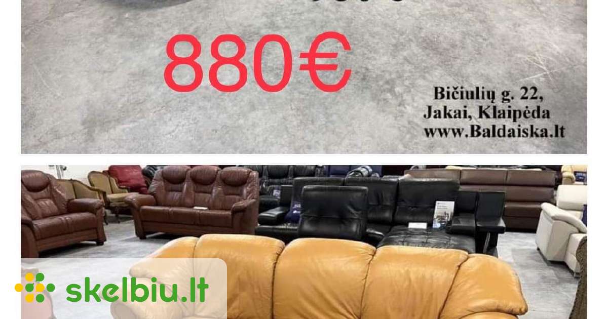 Naudoti baldai Jakuose, sofos, kampai, foteliai - Skelbiu.lt