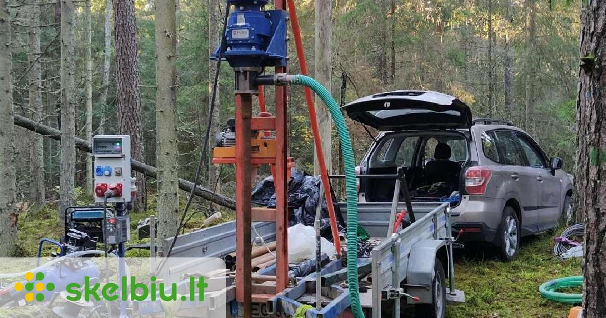 Vandens gręžinių gręžimo staklės. Mini gręžinys. - Skelbiu.lt