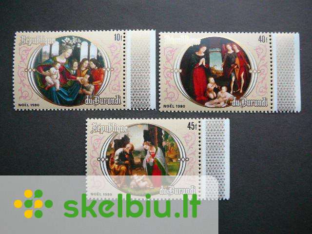 Sventos Kaledos Daile Burundis 1980 bd101 - Skelbiu.lt