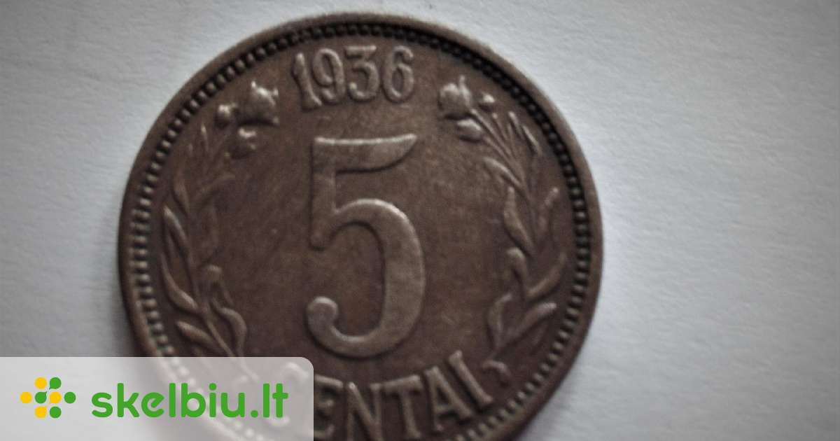 5 centai 1936 m. - Skelbiu.lt