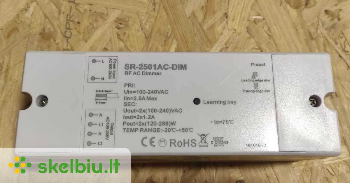 Sunricher apšvietimo valdiklis 230v Triac,imtuvas - Skelbiu.lt