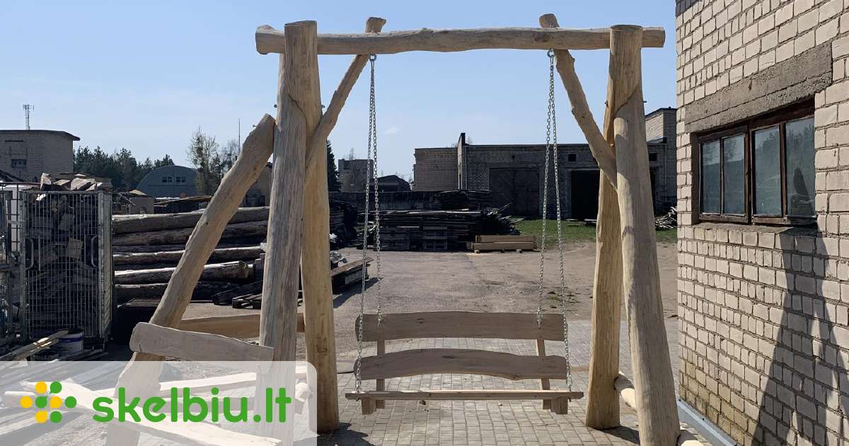 Ąžuolinės lauko supynės, lauko supynės, supynės - Skelbiu.lt