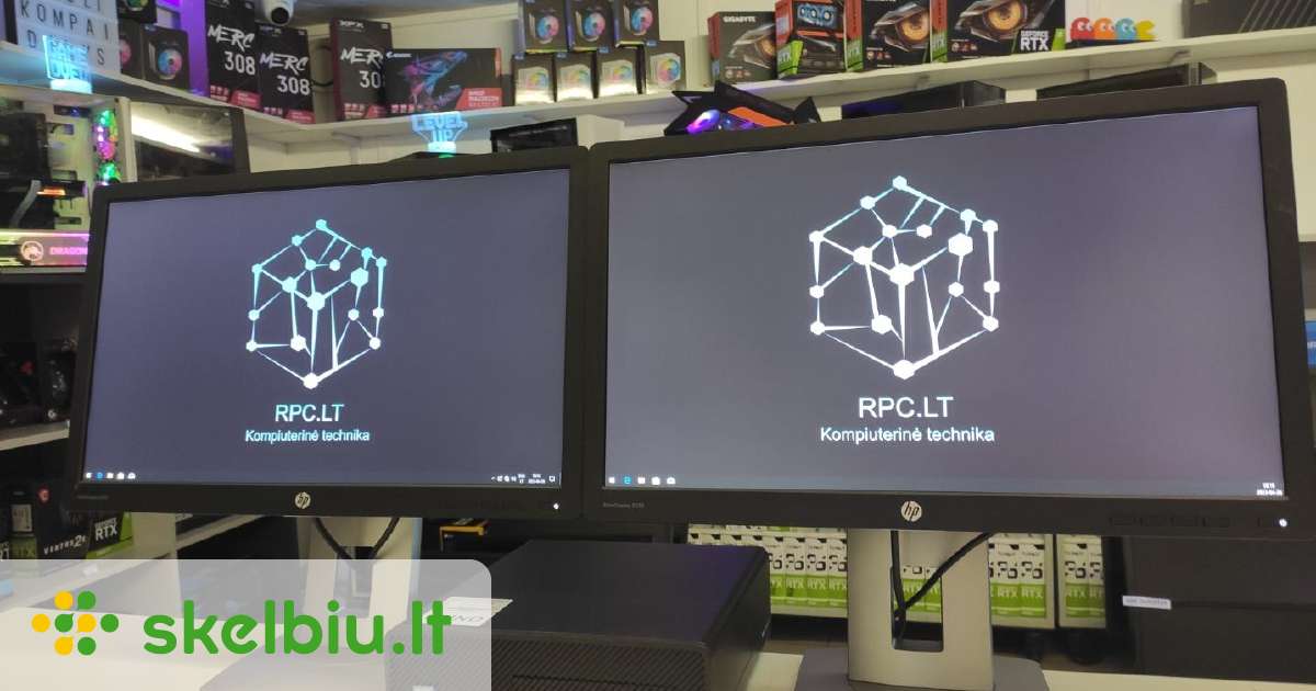 Monitoriai Hp E232, 23 colių, 60hz + kompiuteris - Skelbiu.lt