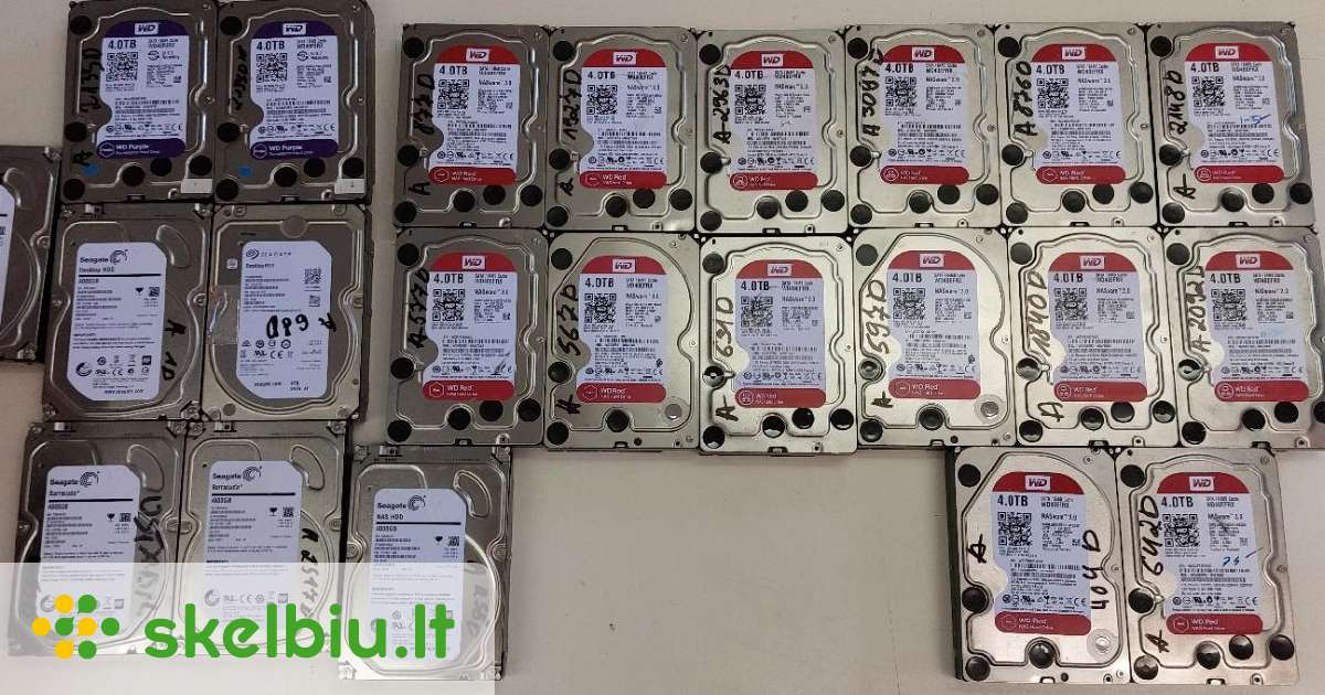 Kietieji diskai 3-4 TB HDD 3.5'' - Skelbiu.lt